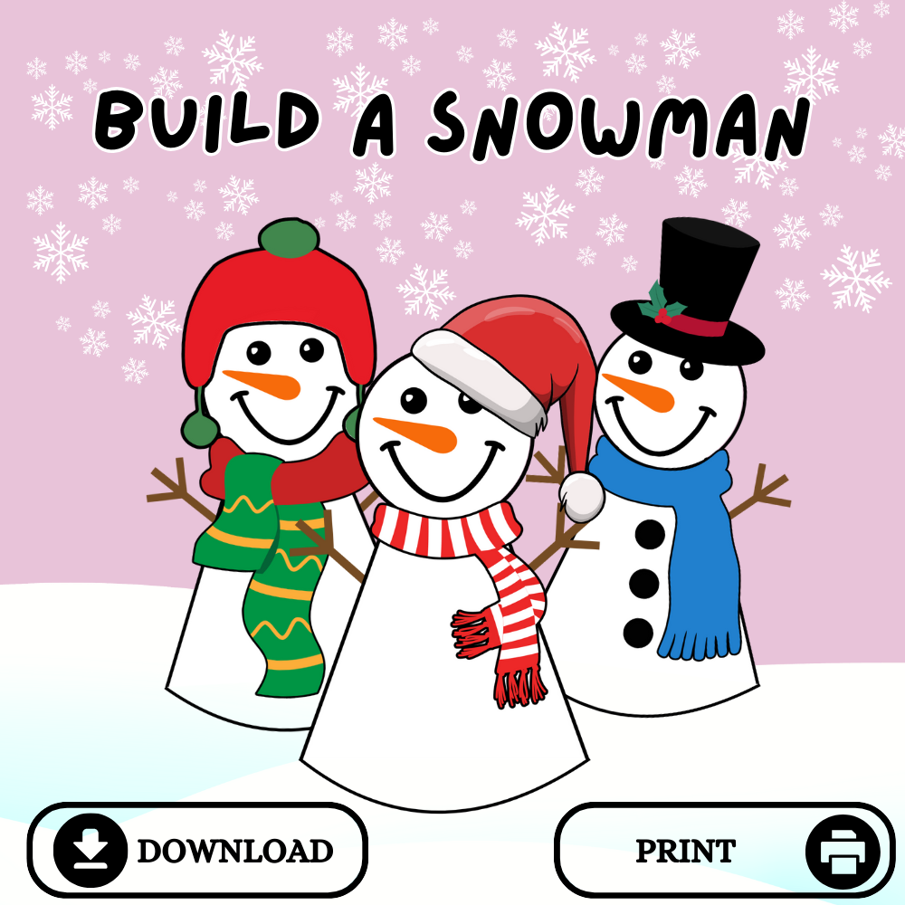 Build a Snowman Craft Kit – Fun Winter Activity for Kids – Arts Crafts ...