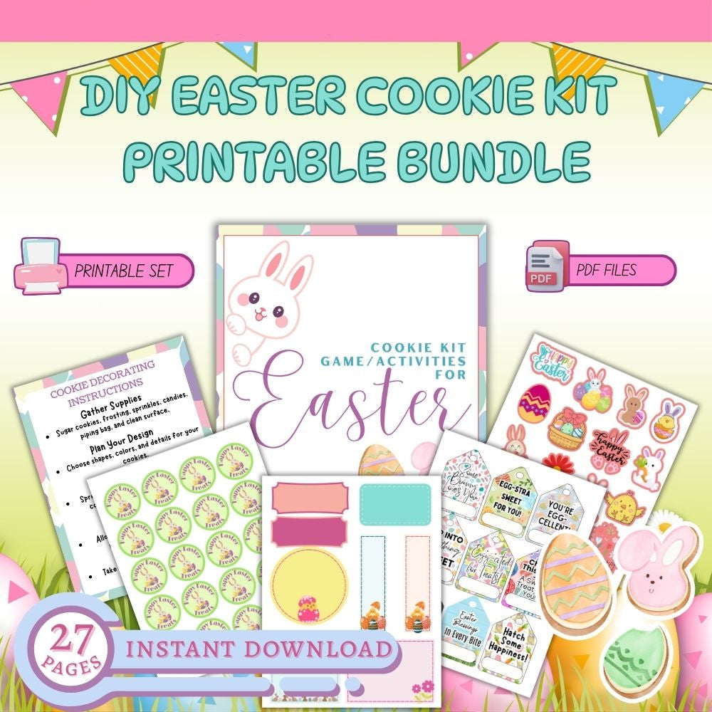 DIY Easter Cookie Kit Printable Bundle for Kids & Families – Arts ...