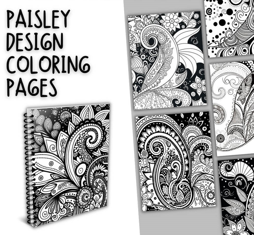 Paisley Coloring Pages - 11 Printable Designs – Arts Crafts Learning
