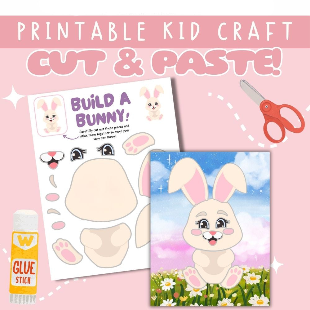 Build a Bunny Printable Craft – Fun Easter Activity for Kids – Arts ...