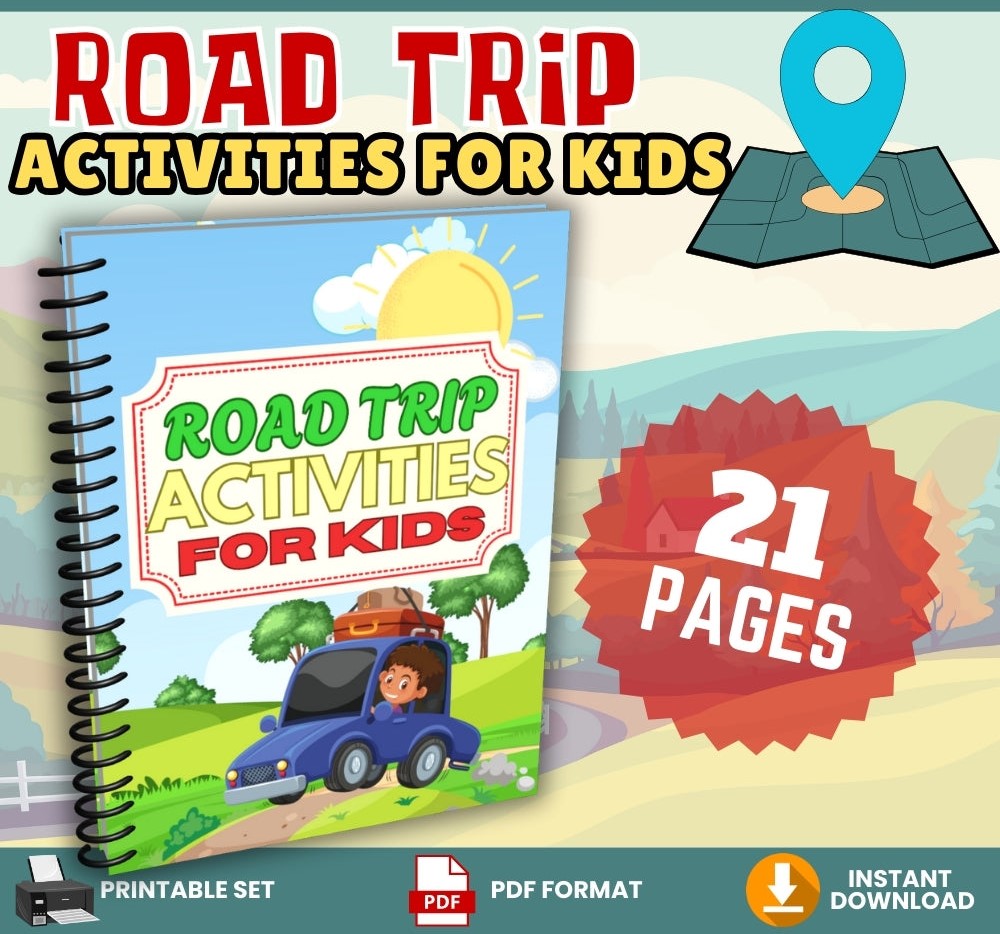 Road Trip Activities for Kids – 21 Fun Travel Printables – Arts Crafts ...